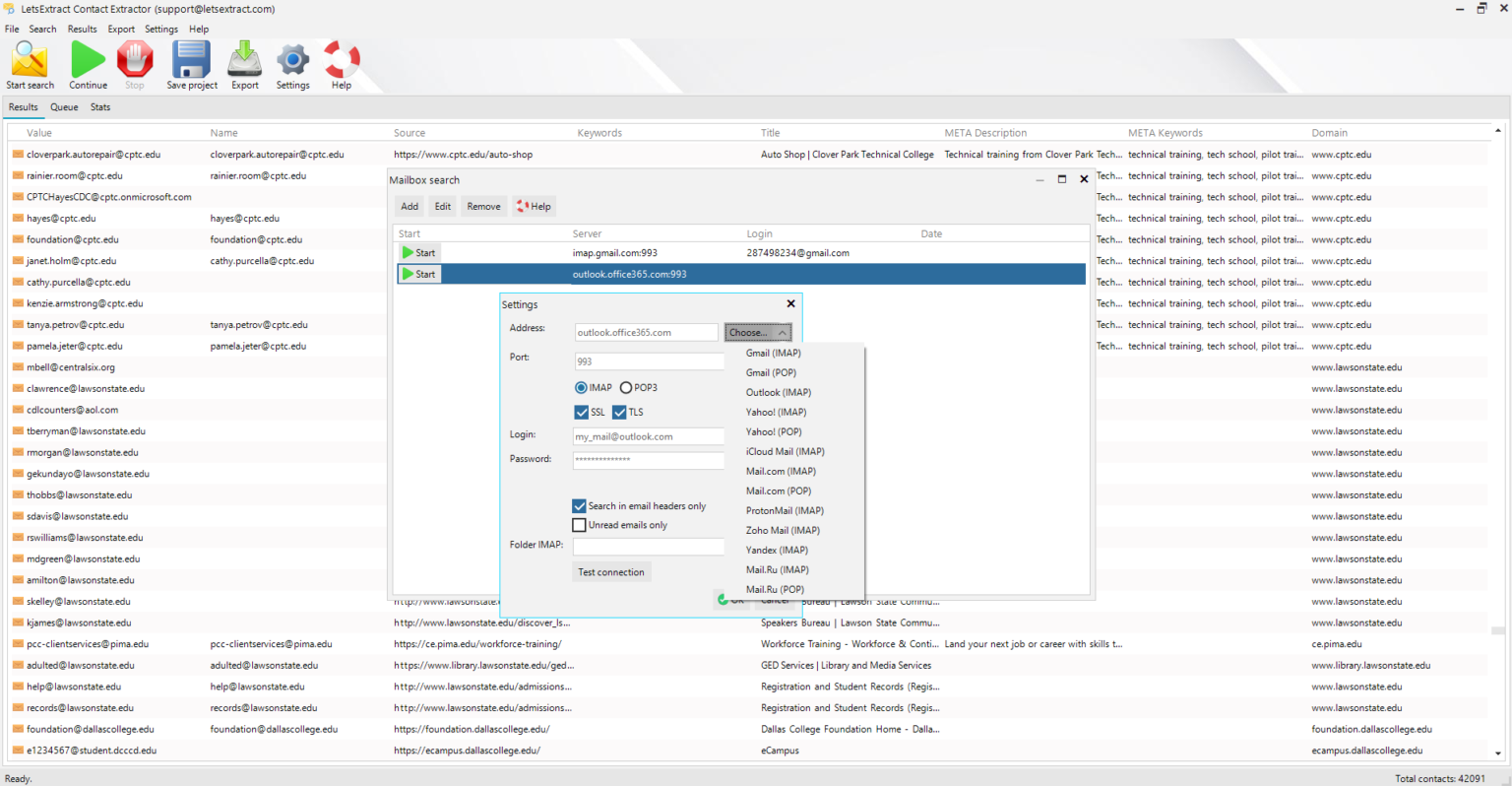 The most powerful email extractor | LetsExtract 7