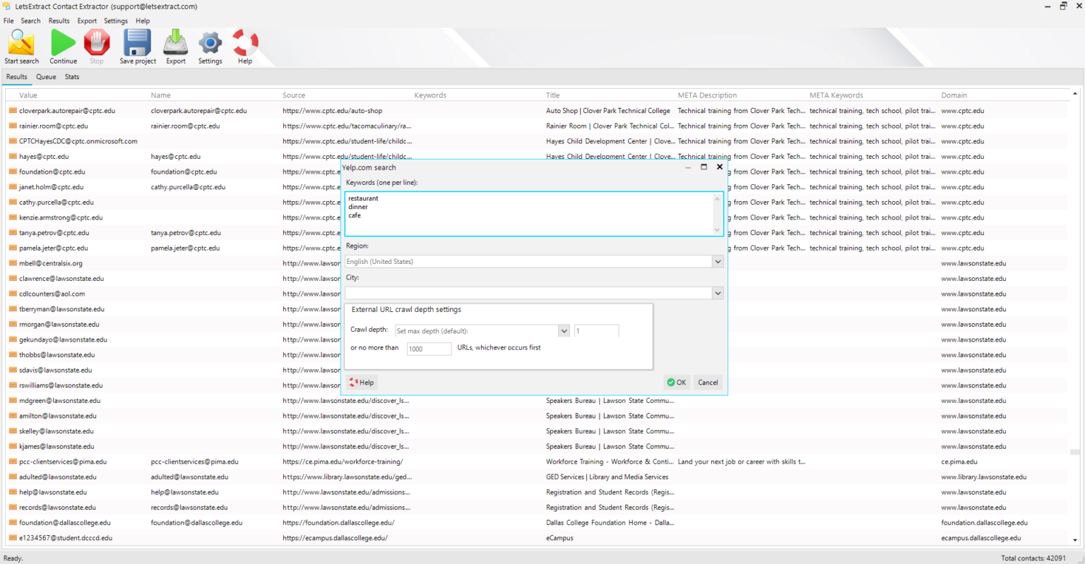 The most powerful email extractor | LetsExtract 7