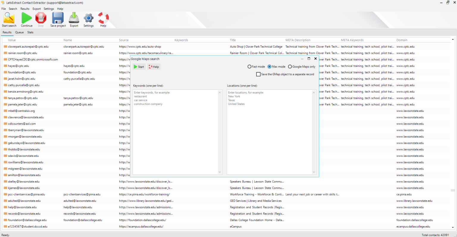 The most powerful email extractor | LetsExtract 7