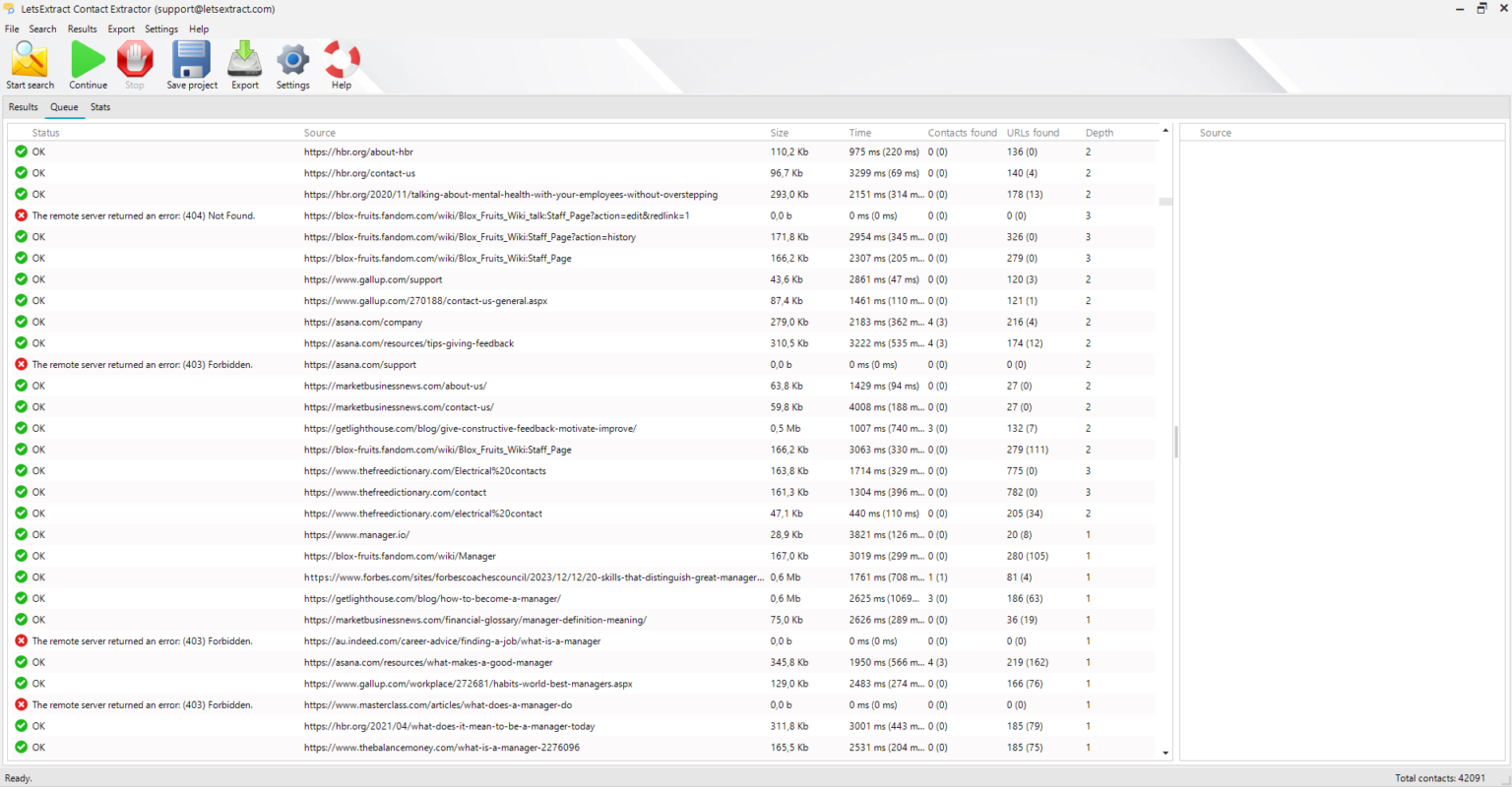The most powerful email extractor | LetsExtract 7