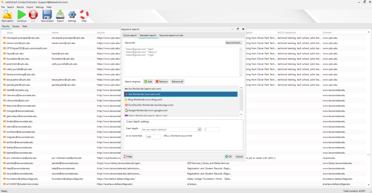The most powerful email extractor | LetsExtract 7