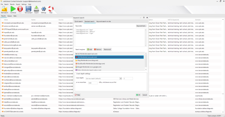 The most powerful email extractor | LetsExtract 7